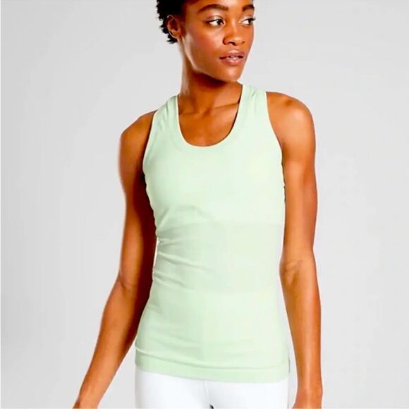 Athleta | Tops | Momentumseamlesstankneongreens | Poshmark